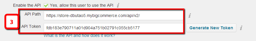 Where can I get BigCommerce API Path and API Token?